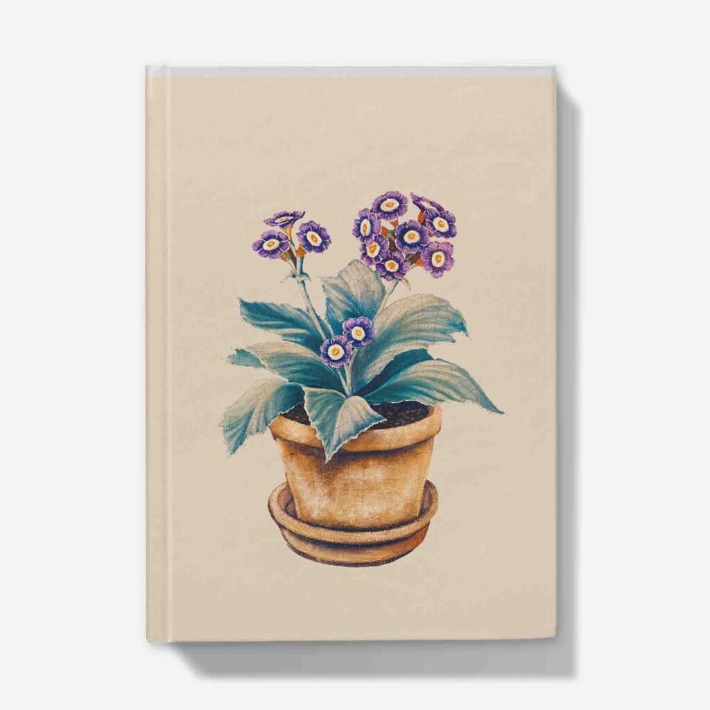 Violet Auricula Journal / Notebook - Plain / Ruled Paper