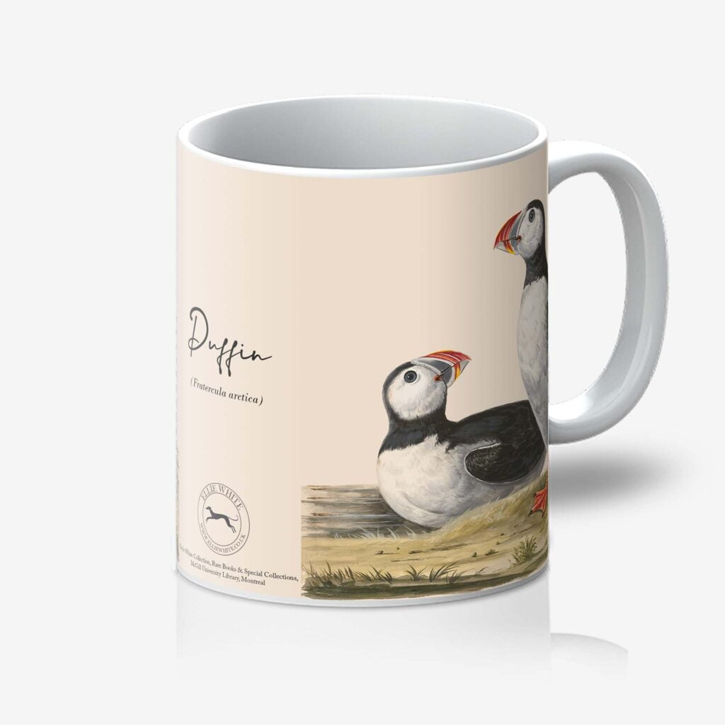 Ceramic Puffin Mug | 18th Century Art | Ellie White